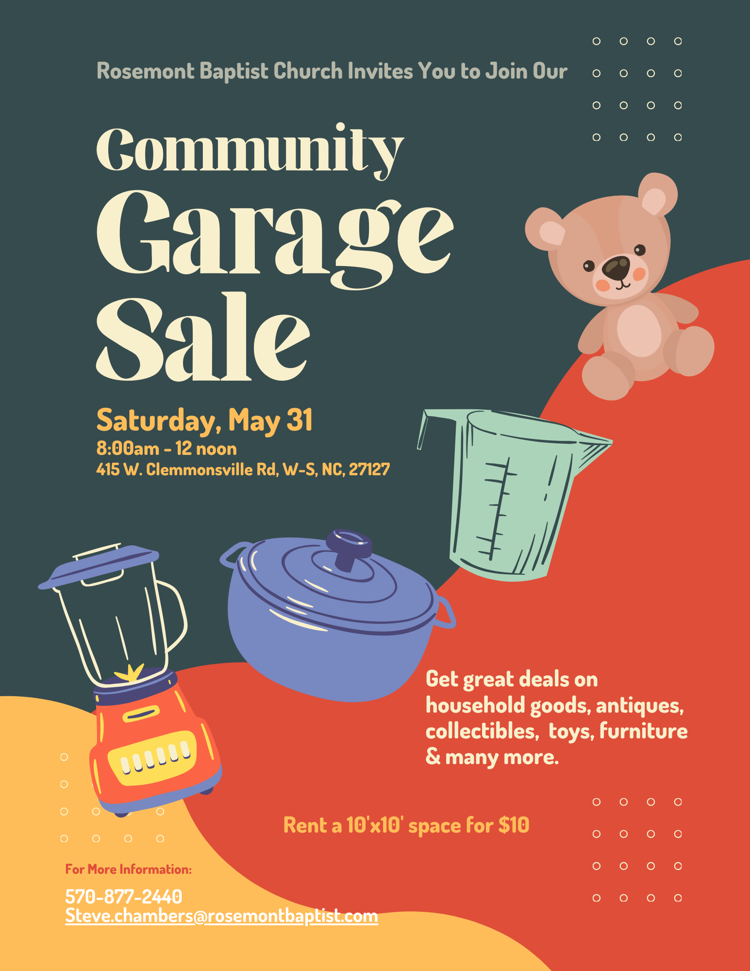 Garage Sale Flyer | Triad Moms on Main